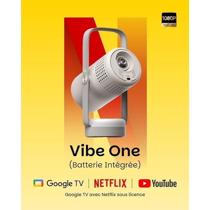 Mini Videoprojecteur Portable Intelligent Batterie Intégrée 1080P ...