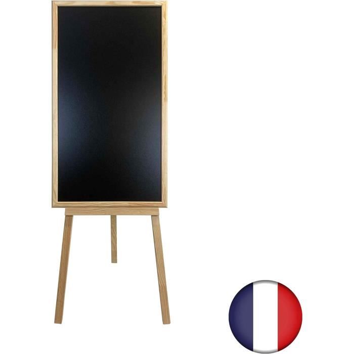 Chevalet Trépied Bois Avec Ardoise Moulure Brute De Dimensions 102 X 57 ...