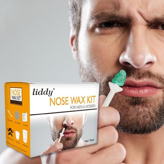 Kit d'épilation du nez et des oreilles pour homme,sans douleur et ...