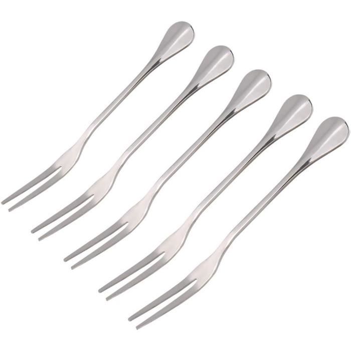 Petites Fourchettes En Acier Inoxydable, Lot De 5, Fourchettes À ...
