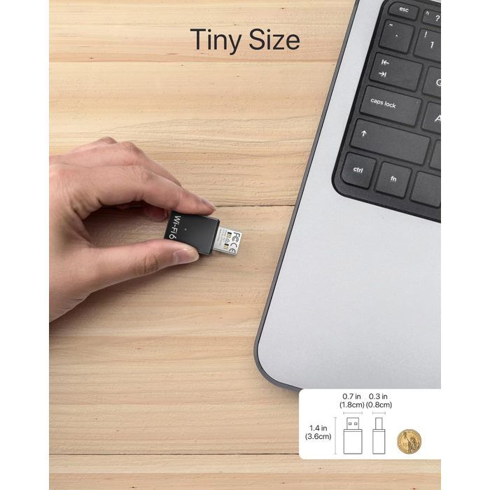 Clé Wi-Fi 6 USB 2.0 Mini (AX900 Mbps) - Double Bande 5GHz 600Mbps et 2 ...