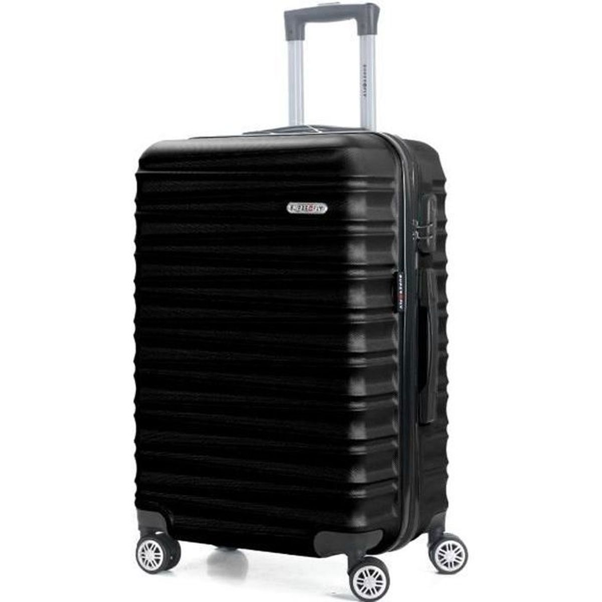 Valise grand format 4 roues double ABS Rigide - Palma - SuperFly (Noir)