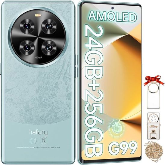 Meet Telephone Portable-Helio G99,24(12+12)Go+256Go,6.67" Amoled(120Hz ...