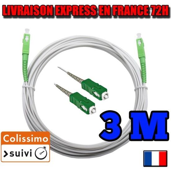 Rallonge câble fibre optique 3M APC to APC - Cdiscount Informatique