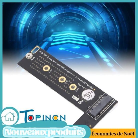 EJ.life Carte Adaptateur SSD NVME M.2 NGFF M Key pour Mini A1347 - Cdiscount Informatique