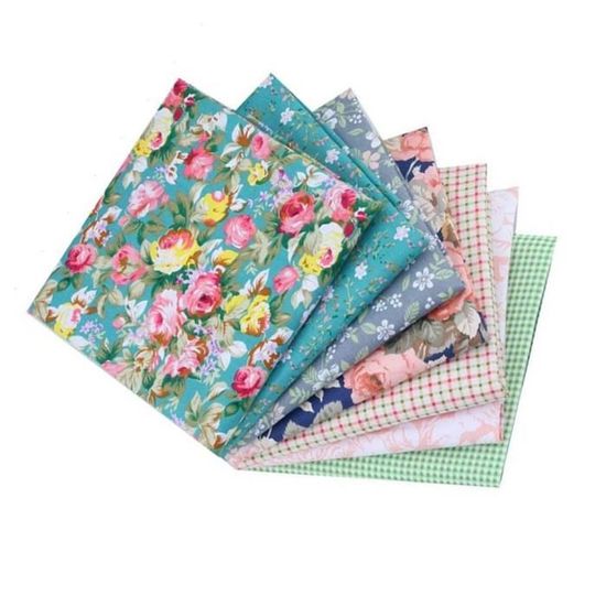 Tissu de coton à coudre GOTOTOP - 7 pièces 50x40cm - Motif de rose d ...