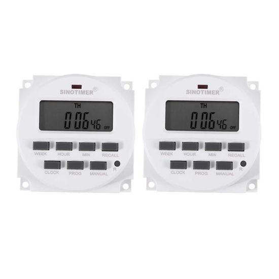 Sinotimer 220V Ac Digital 7 Day Weekly Programmable Timer Switch - Cdiscount Sport