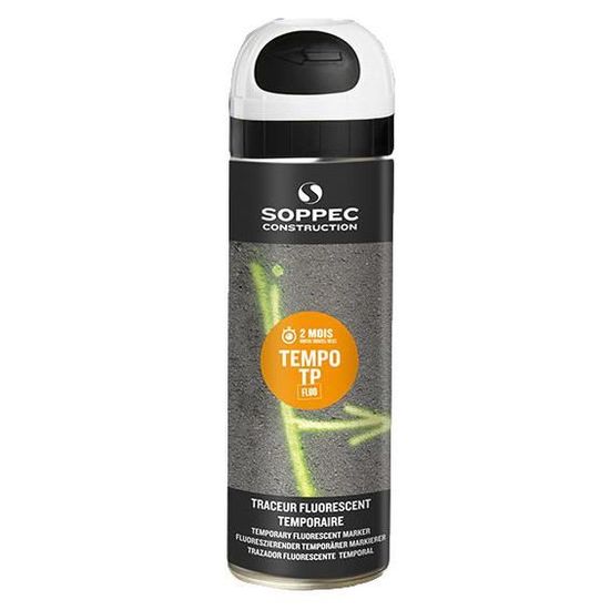 Bombe peinture temporaire Tempo TP 500ml - blanc - SOPPEC - 141600O ...