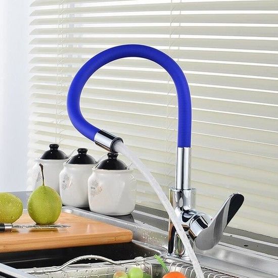 ROBINETTERIE DE CUISINE,Blue-Espagne--mélangeur'évier de cuisine ...
