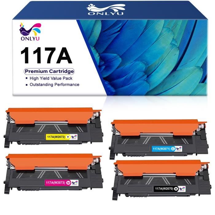 ONLYU Compatible Cartouche pour HP 117A W2070A W2071A W2072A W2073A ... ONLYU Compatible Cartouche pour HP 117A W2070A W2071A W2072A W2073A ...