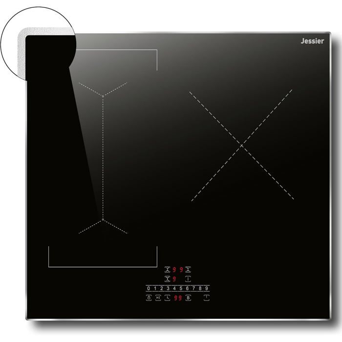 Plaque Induction 3 Feux Flexible 6800W, Jessier Barbecue Plaque de ...