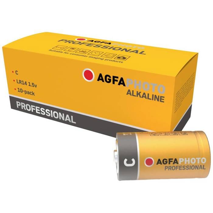 AgfaPhoto Professional LR14 Pile LR14 (C) alcaline(s) 1.5 V 10 pc(s ...