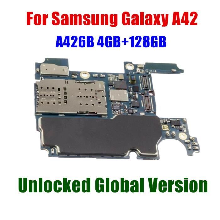 128 Go de ROM 4 Go de RAM-Carte mère 100% originale débloquée pour Samsung Galaxy A42 A426B ...