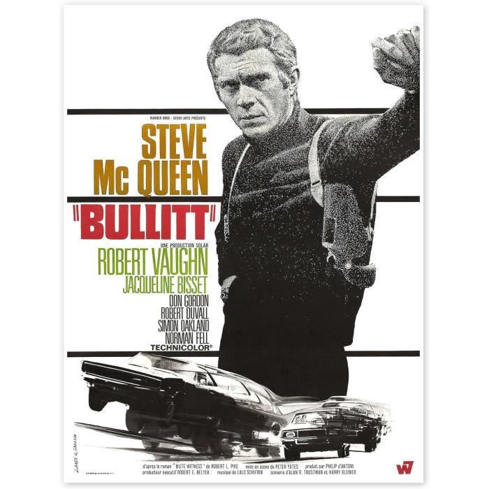 Bullitt Poster Affiches Pour Toutes Les Pièces 60 X 80 Cm Films ...