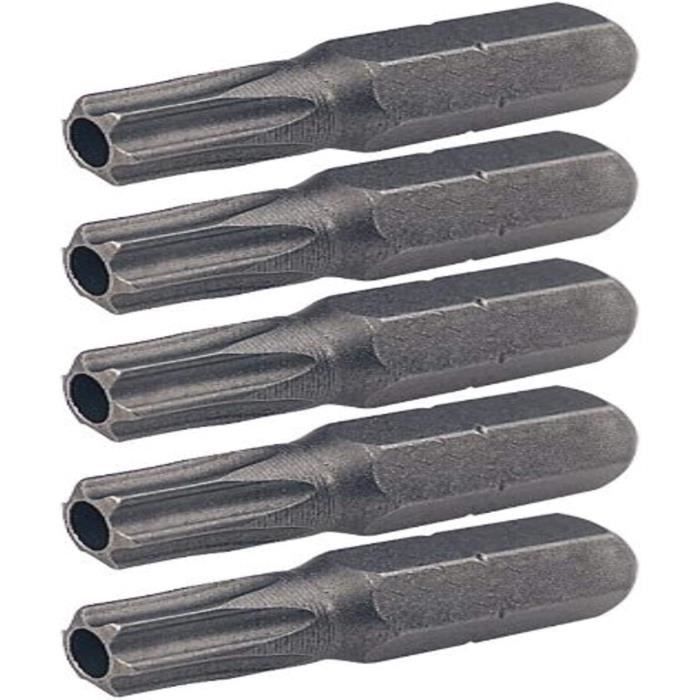 KS Tools 911.2286 - Boîte de 5 Embouts de Vis TORX® percé, L.25 mm - 1 ...