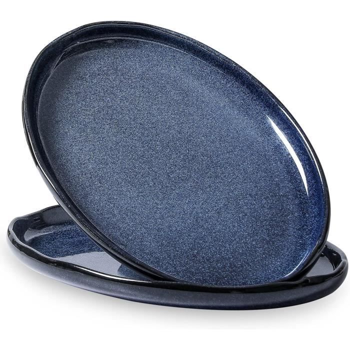 Plateau De Service En Céramique Extra Large Ovale En Porcelaine De 36,4 ...