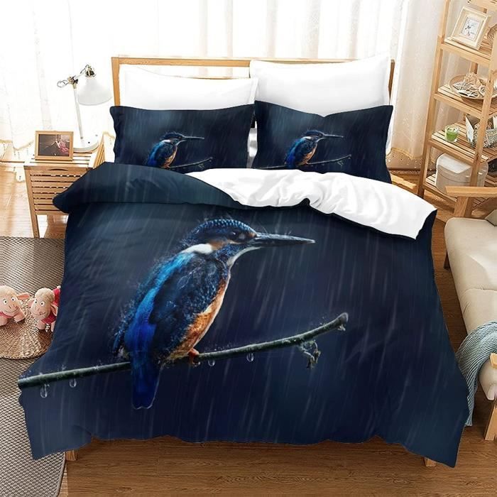Beautiful Bird Housse de Couette Beautiful Blue Kingfisher Housse de ...