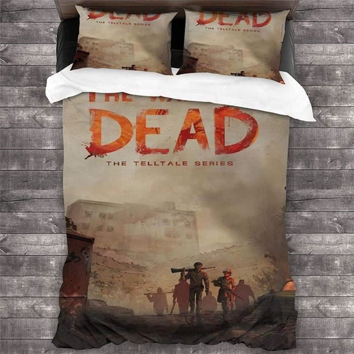 The Walking Dead Parure de lit 3 pièces en microfibre Motif Rick Grimes ...