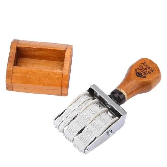 Sonew Timbre date Timbre de roue de roulement de joint de date en bois ...