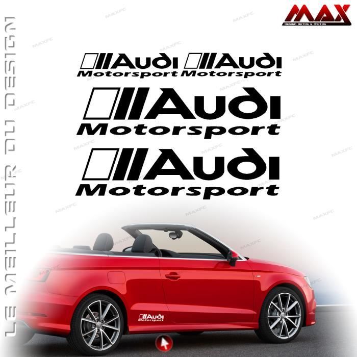 4 Stickers AUDI A1 A3 A4 A5 A6 Q3 Q5 Q7 TT RS 200-100 mm autocollant ...