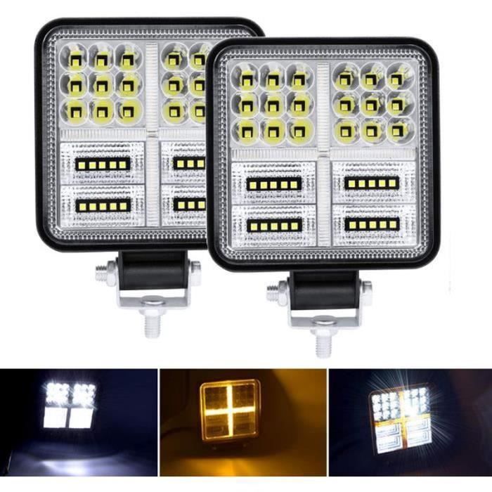 2 x Phare de Travail Projecteur 4 Pouces 234W Voiture Ambre Feux Anti ...