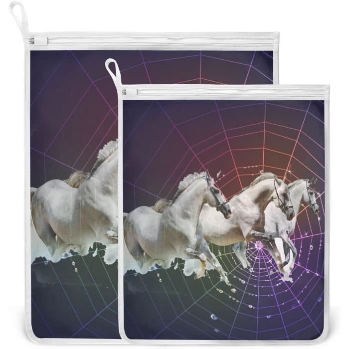 Cheval De Course Art Filet À Linge Machine À Laver Sac De Lavage Du ...
