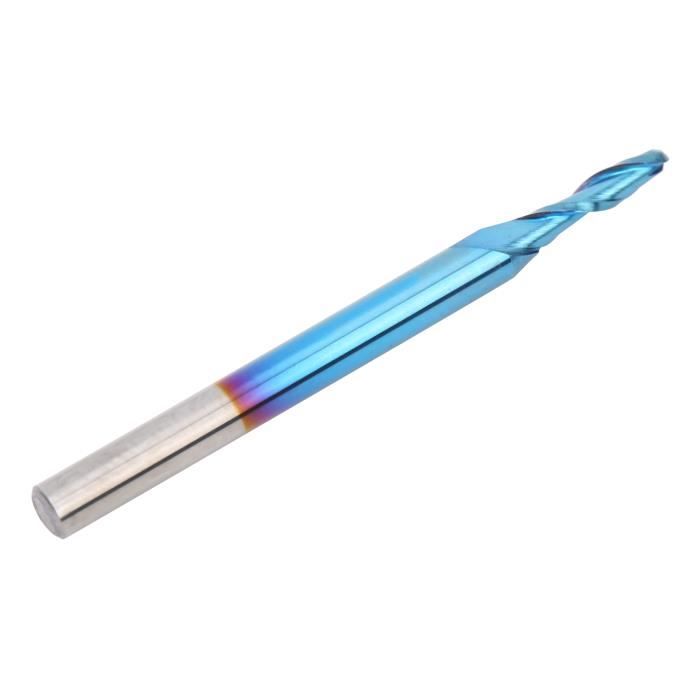 Fraise à bille en spirale - FDIT - 3,175x3,175x12mm - Acier tungstène ...