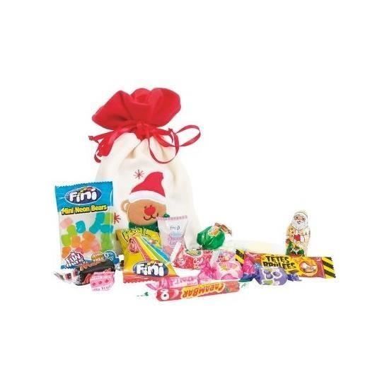 Confiserie de Noel: chocolat et bonbons Pochon feutrine 15 pièces ...