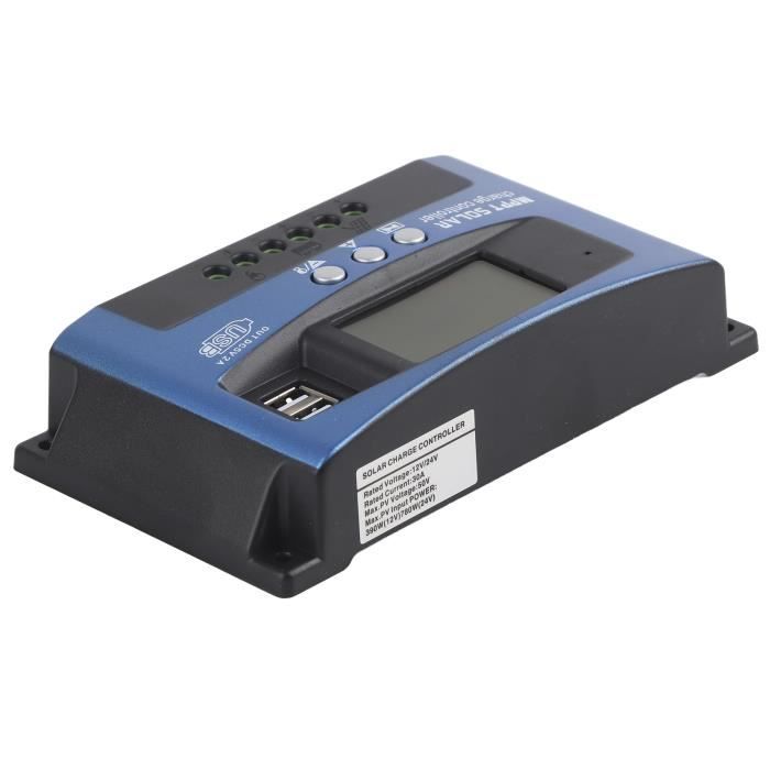 FYDUN Contrôleur de Régulateur De Solaire MPPT (12/24V-30A) Régulateur Pour Panneau Photovolt ...