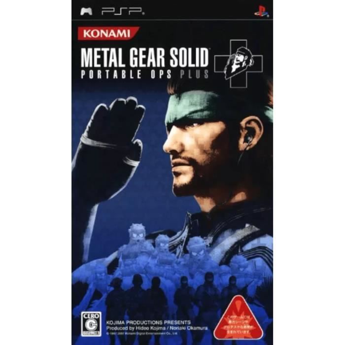 Metal Gear Solid: Portable Ops Plus Jeu Sony PSP Version NTSC-J (Japon ...