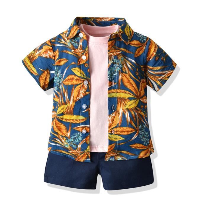 Ensemble de Vetement Enfant Garcon Ornage/rose - Cdiscount Prêt-à-Porter