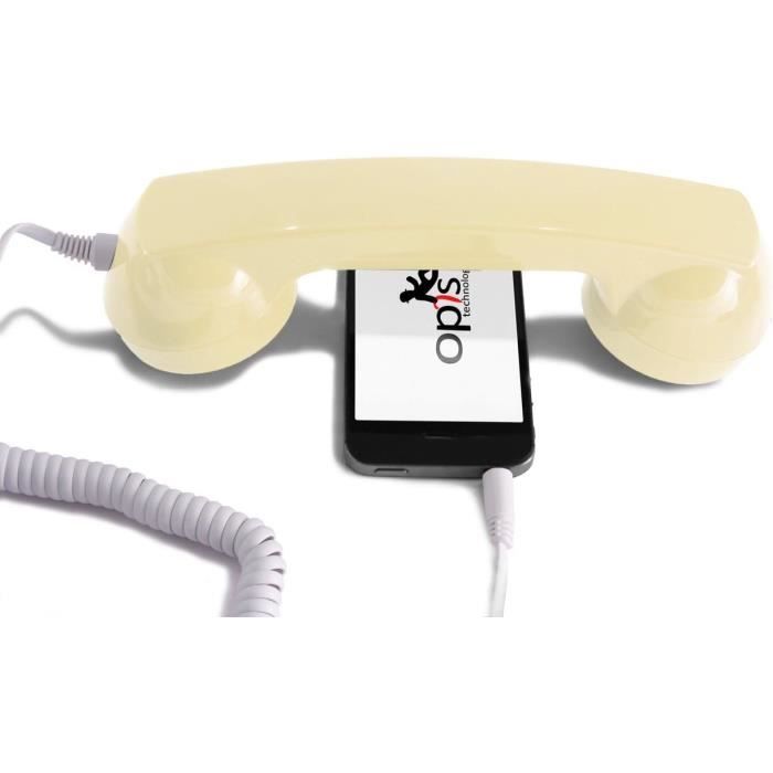 Opis 60S Micro - Combiné Telephone Portable-Écouteurs Filaire-Casque ...