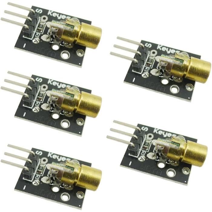 5Pcs Ky-008 650Nm 5V Capteur Laser Module Pour Arduino[J1595 ...