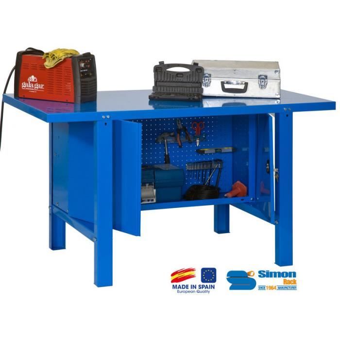 Kit Etabli - SIMON RACK - BT-6 METAL LOCKER 1500 BLEU - Charge 800 Kg ...
