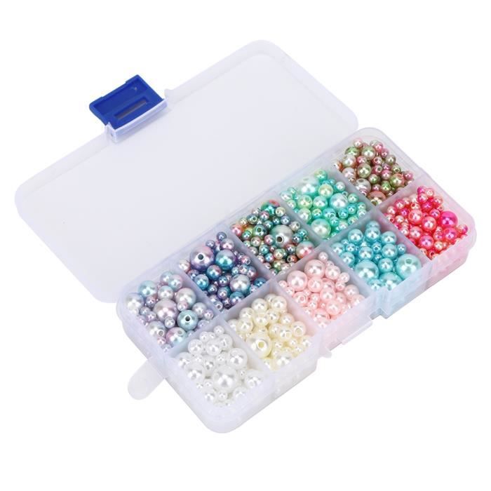 Perle ronde faite à la main - SONEW - Plastique/Résine - Couleurs vives ...