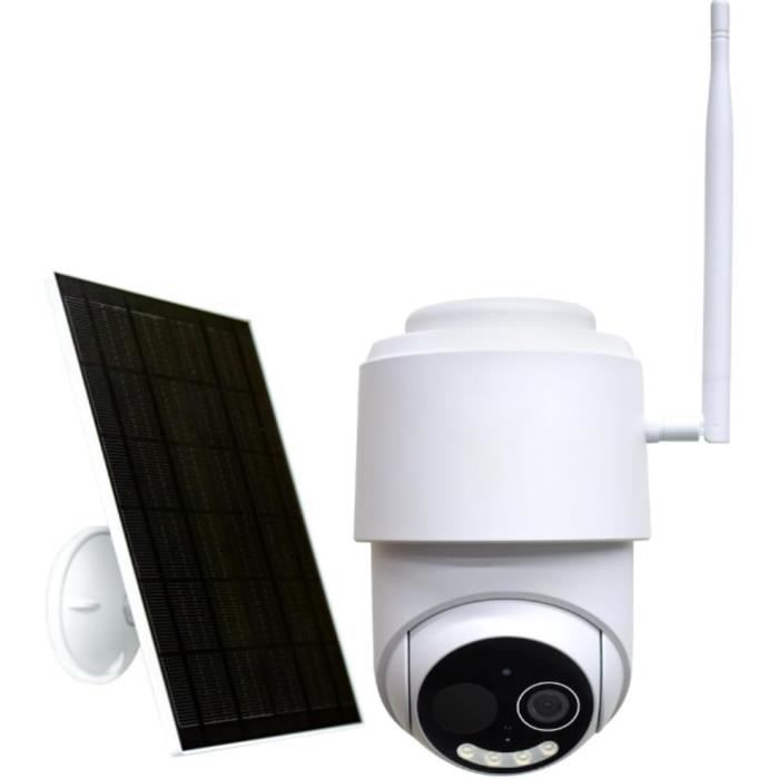 Caméra Autonome Solaire Wifi Rotative Full Hd W509Mw Avec Panneau Solaire - Détection De ...