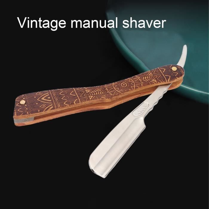 YAP Rasoir manuel à l'ancienne coiffeur salon de coiffure visage rasage ...