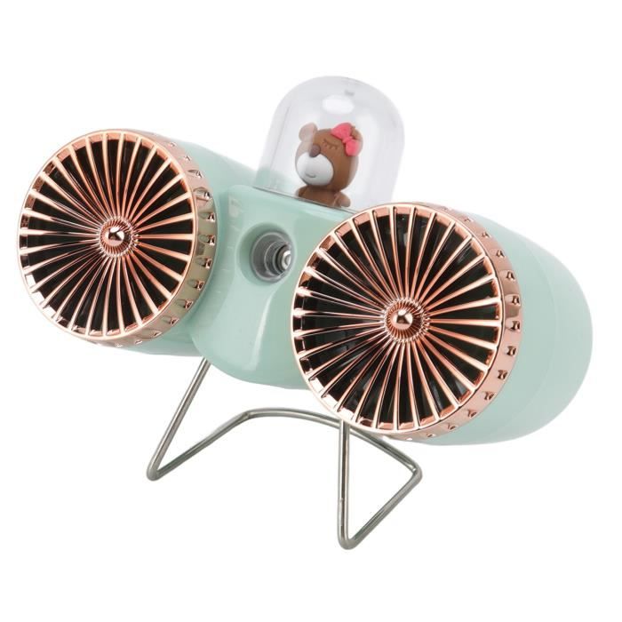 Zerone USB Desk Fan, Retro Appearance Desktop Fan USB Charging for Home ...