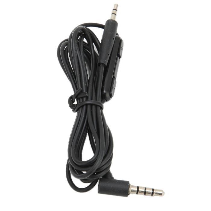 Câble d'extension pour casque - ZJCHAO - 1,5 m - Contrôle du volume ...