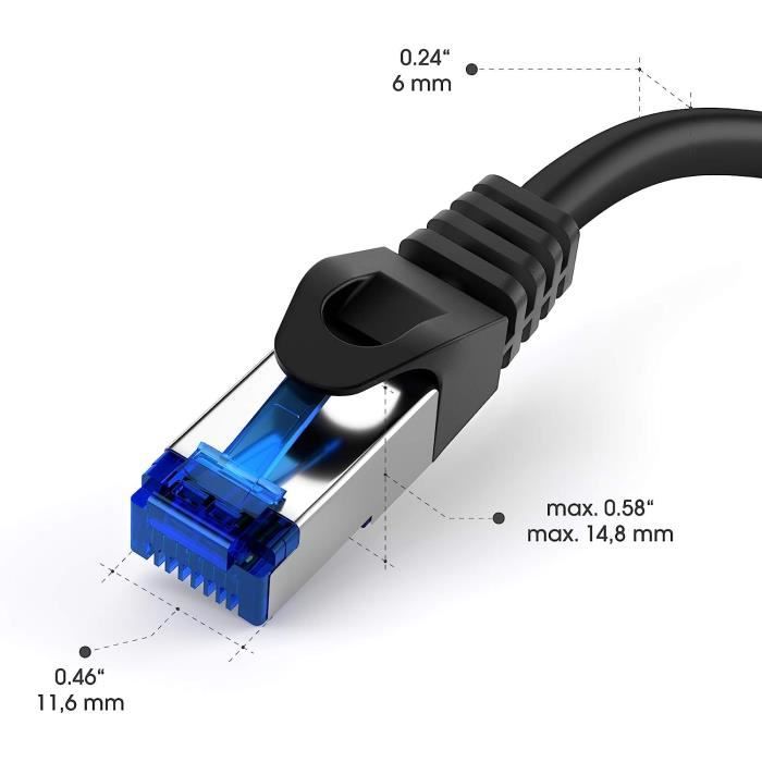 5x15m - Câble Ethernet & patch & réseau (fiches RJ45, pour profiter ...