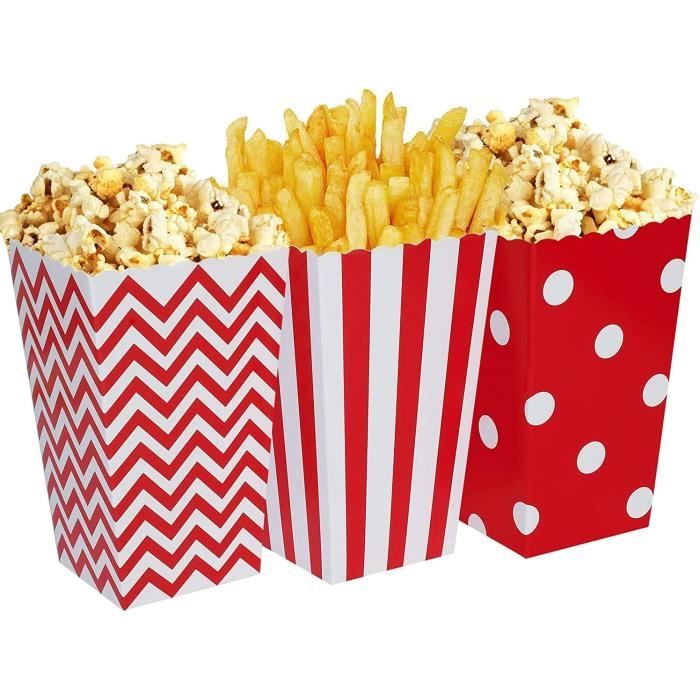 Popcorn Boîtes,Boîte À Popcorn 18 Pcs Popcorn Conteneurs Partie Carton ...