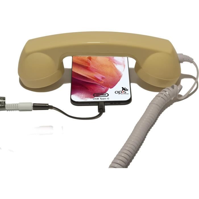 Opis 60S Micro - Combiné Telephone Portable-Écouteurs Filaire-Casque ...