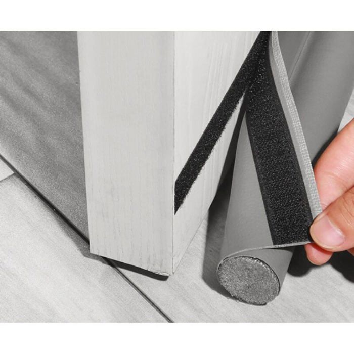 Boudin de Porte - JIANGZHA - 96 cm - Gris - Mousse EPE - Cuir PU ...