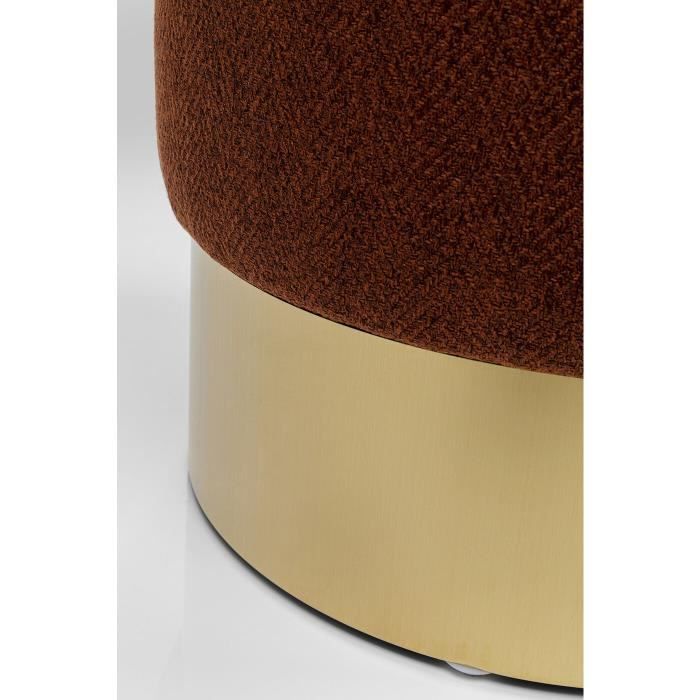 Tabouret Cherry Lina marron et laiton Kare Design - Cdiscount Bricolage