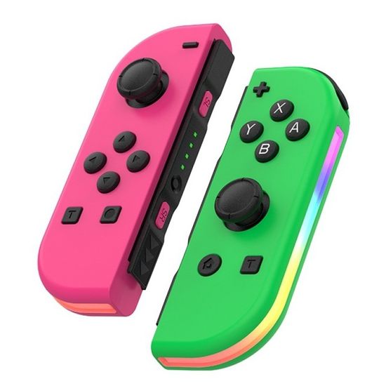 Manettes Joy-Con Controllers (L/R) Rose et rouge pour Console Nintendo ...