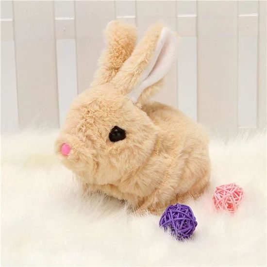 Bunny Toys Jouets Interactifs éducatifs Les Lapins Peuvent Marcher Et Parler,Lapin en Peluche De ...