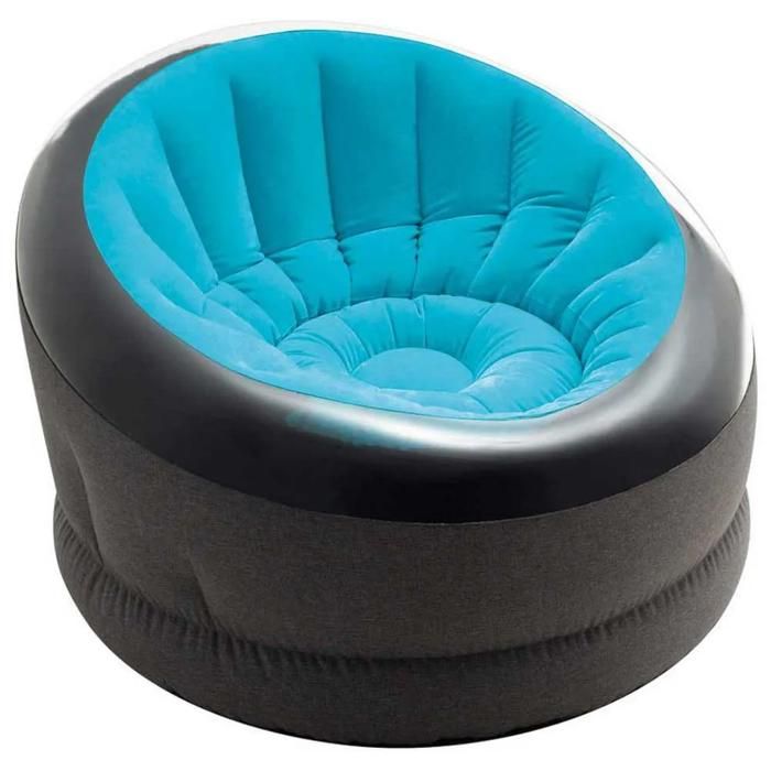 Fauteuil Gonflable - INTEX - Bleu - Étanche - Compact - 112x109 cm ...
