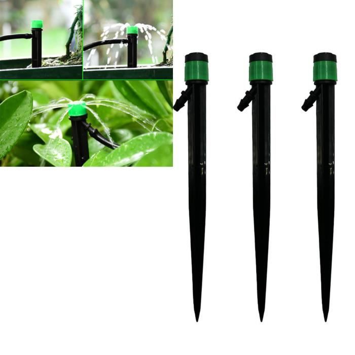 100pcs Drip Emitters 360° Réglables Arroseurs Goutte-à-Goutte pour Système d'Arrosage 13cm / 5 ...