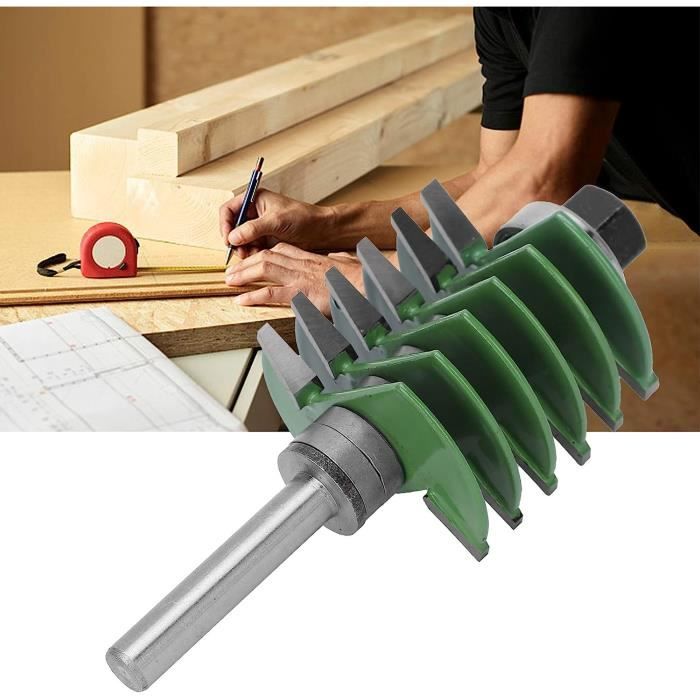 Fraises À Rainurer Pour Défonceuse - 8mm Tige Routeur Réversible Biseau Dent Doigt Joint Peu ...