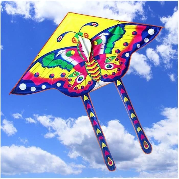 Cerf Volant Enfant Papillon Cerf-Volant Avec Ligne De Poignée Enfants ...